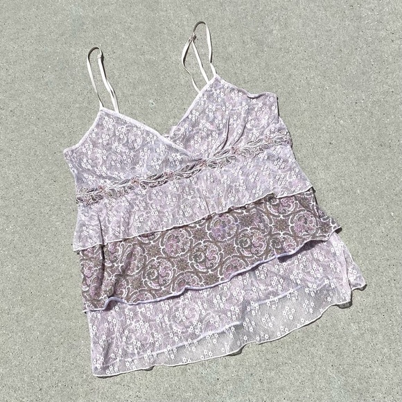 Vanity | Tops | Vintage Vanity Layered Pastel Tank Top | Poshmark